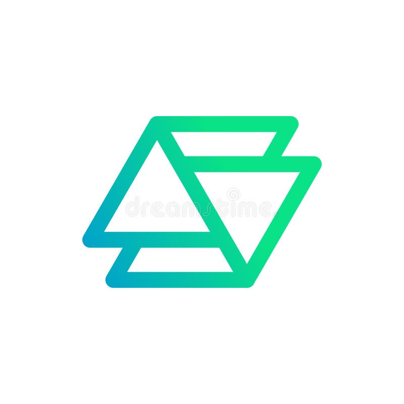 Modern and Colorful Logo Design Triangle Play. Stock Vector ...