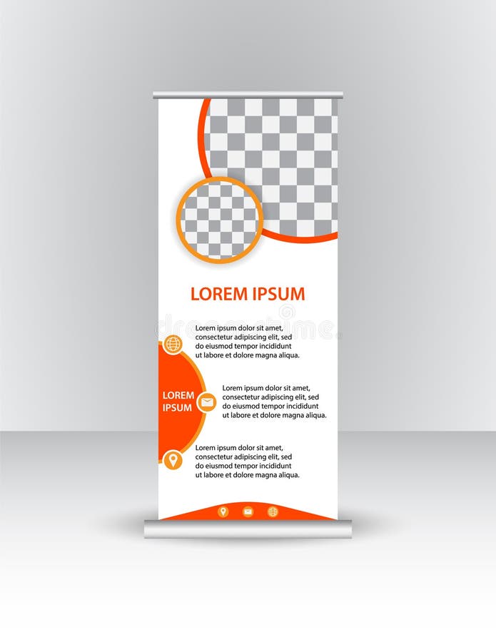 Vector Design Roll Up Banner Background or Header Templates. Stock ...