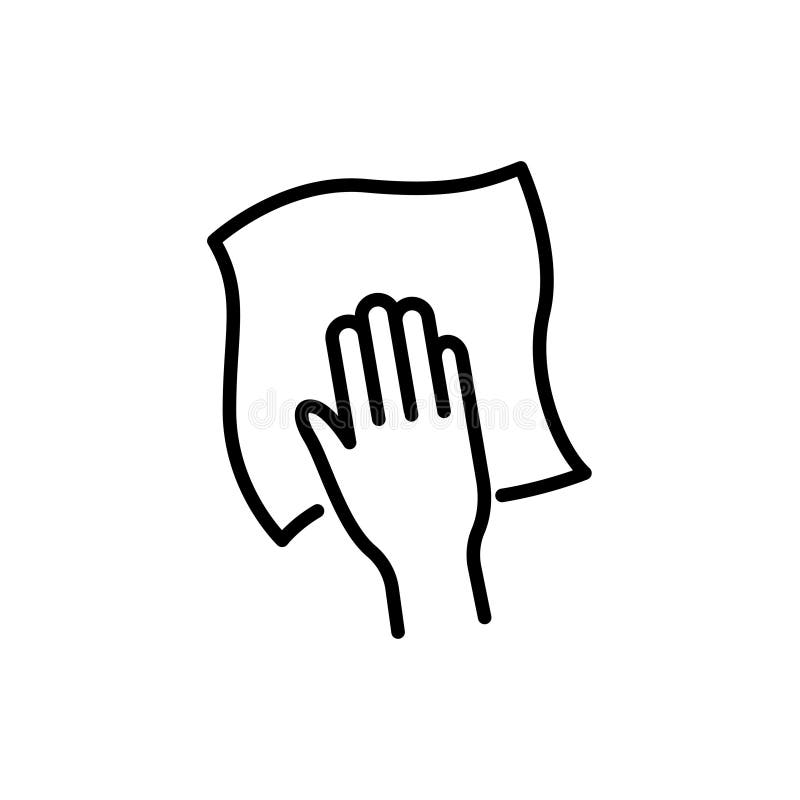Easy Clean Surface Icon Vector Stock Vector - Illustration of cloth ...