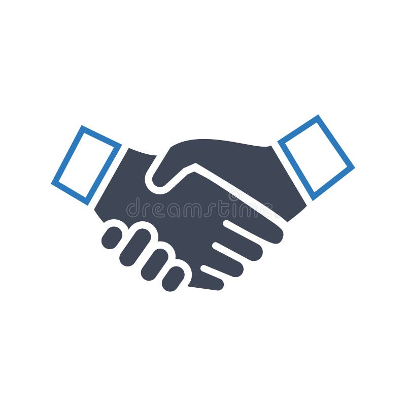 Handshake teamwork icon stock vector. Illustration of together - 220852030