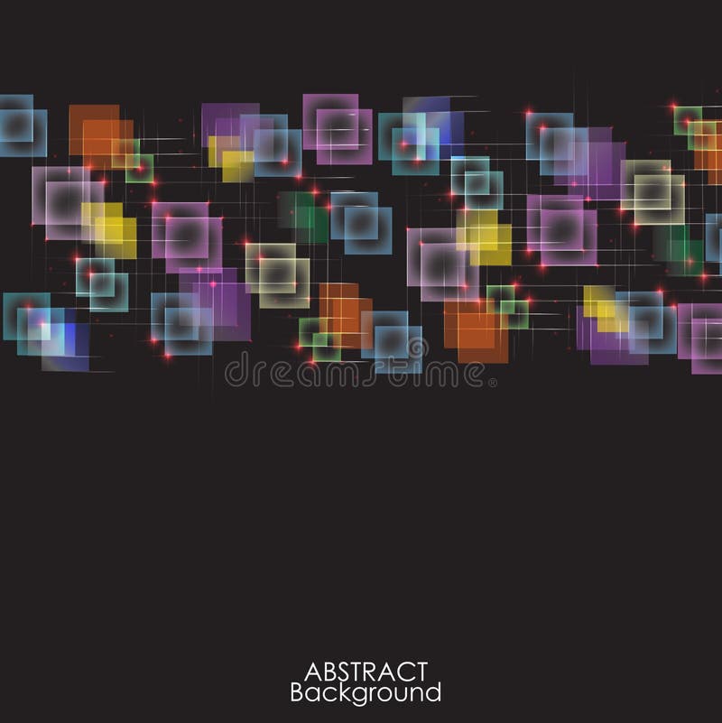 Abstract Modern Square Digital - Vector Background. Stock Vector ...