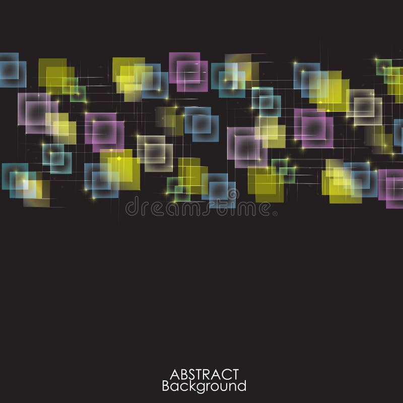 Abstract Modern Square Digital - Vector Background. Stock Vector ...