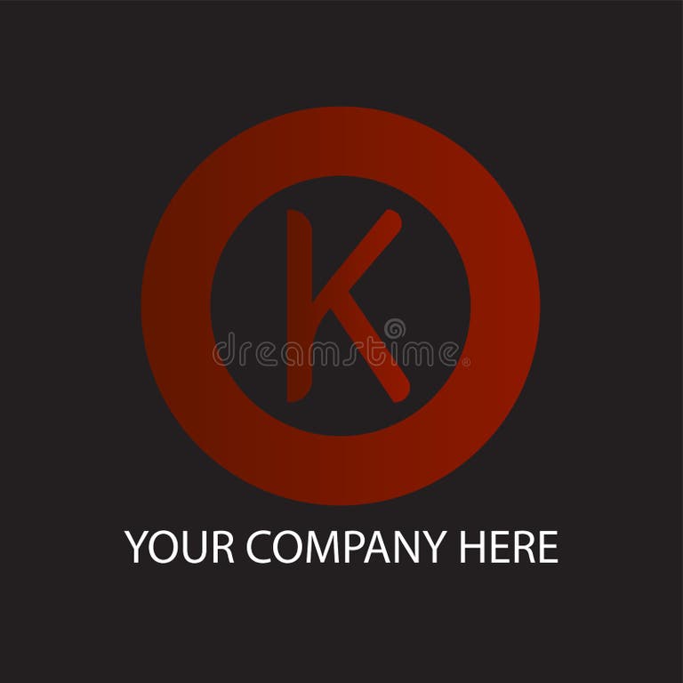 3d Red Letter Logo Design `OK` Stock Vector - Illustration of ...