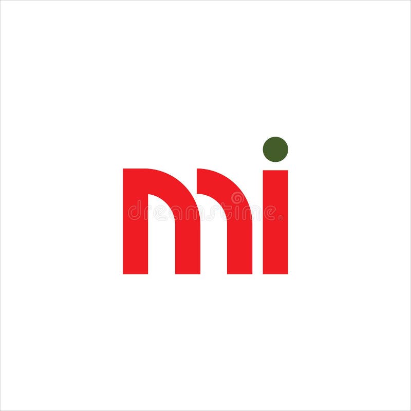 Initial Letter Mi Logo or Im Logo Vector Design Template Stock Vector ...