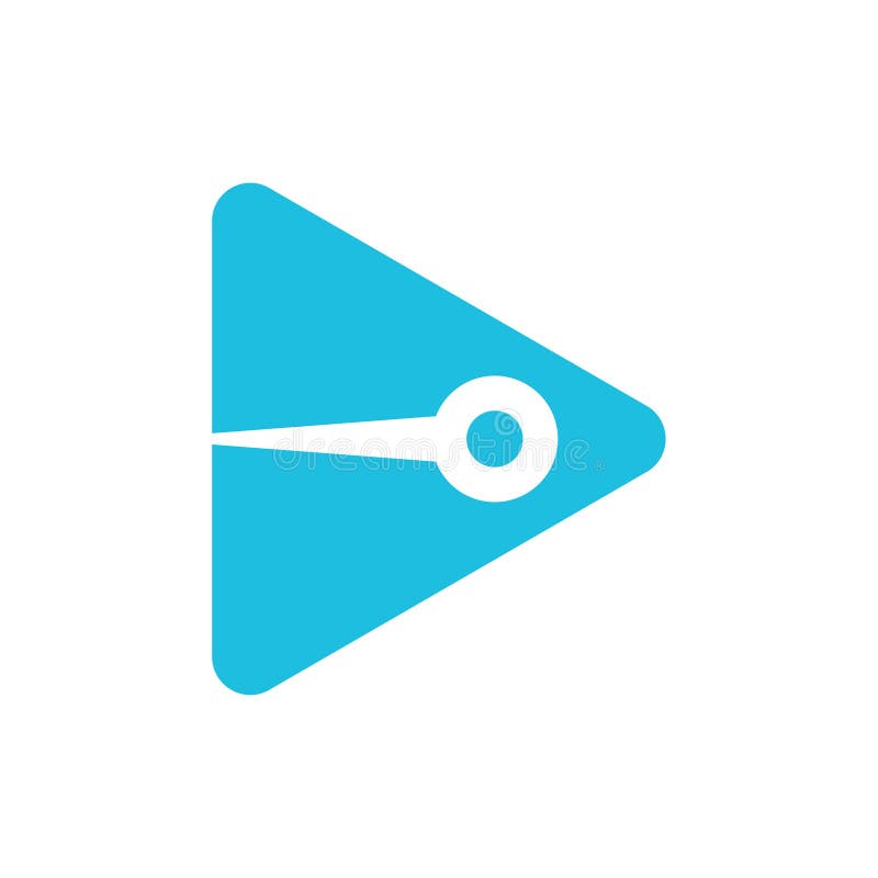 Video Digital Logo Design Template. Triangle Technology Logo Stock ...