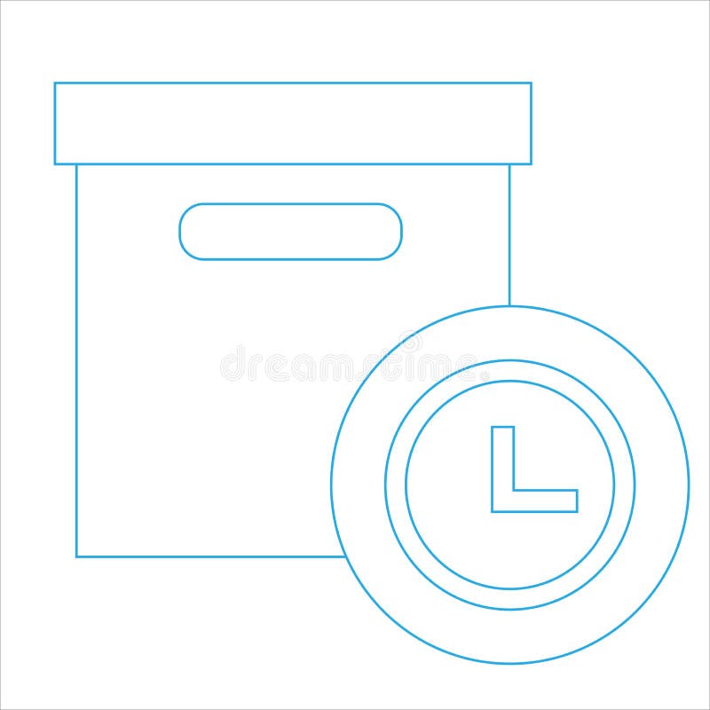 Box Icon, Simple Icon Vector Stock Vector - Illustration of delivery ...