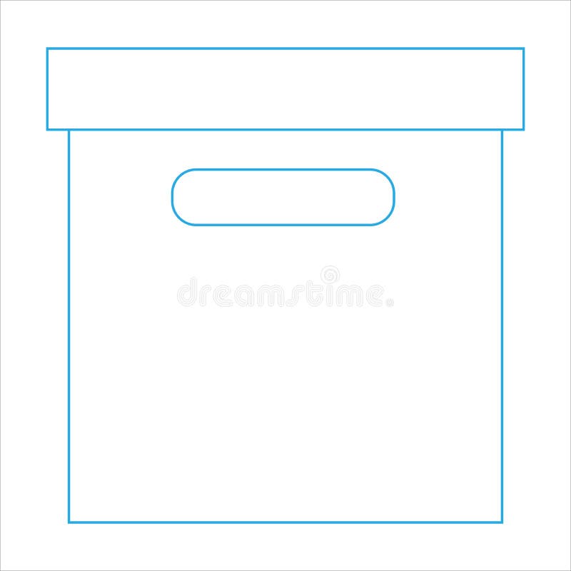 Box Icon, Simple Icon Vector Stock Vector - Illustration of isolated ...