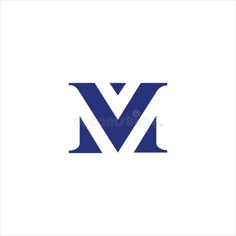 Initial Letter Mv Logo or Vm Logo Vector Design Template Stock Vector ...
