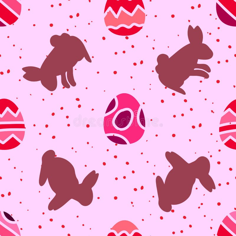 Abstract Happy Easter Day Pattern, Seamless Pattern, Pascha Holiday ...