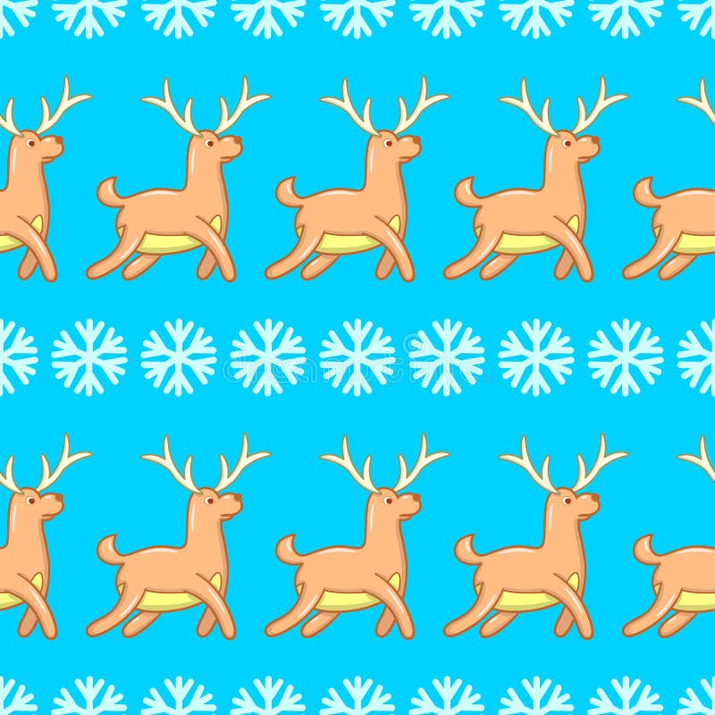 Seamless Deer Animal Pattern. Vector Illustration EPS 10 Stock Vector ...