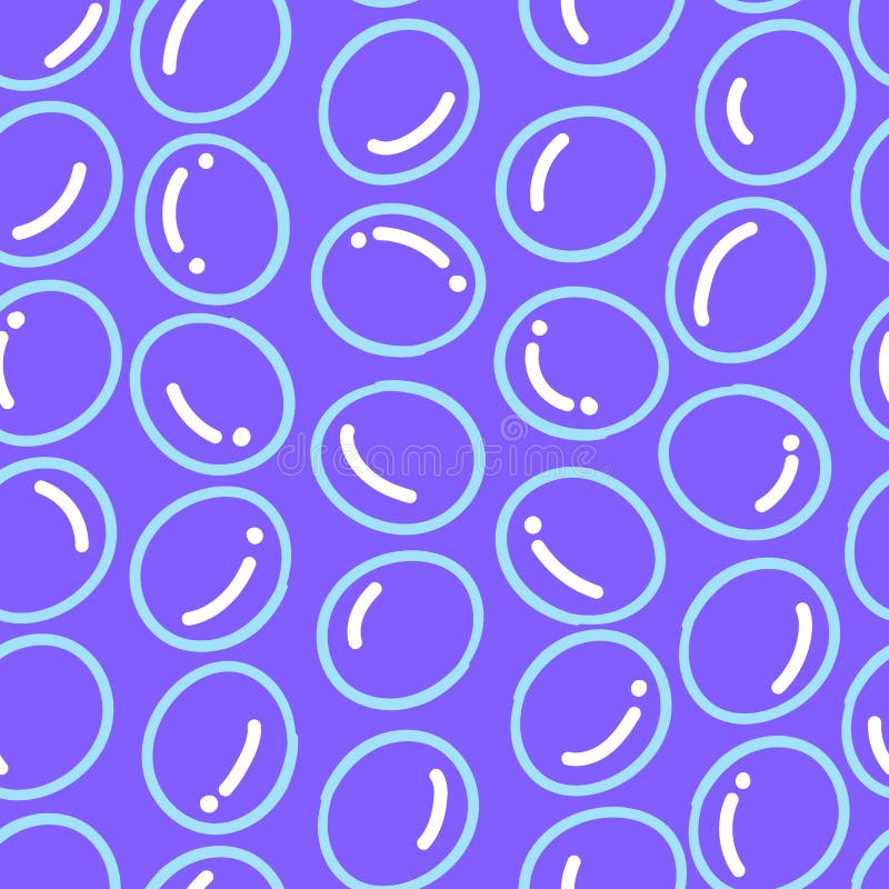 Seamless Abstract Bubbles Pattern, Vector Illustration. Stock Vector ...