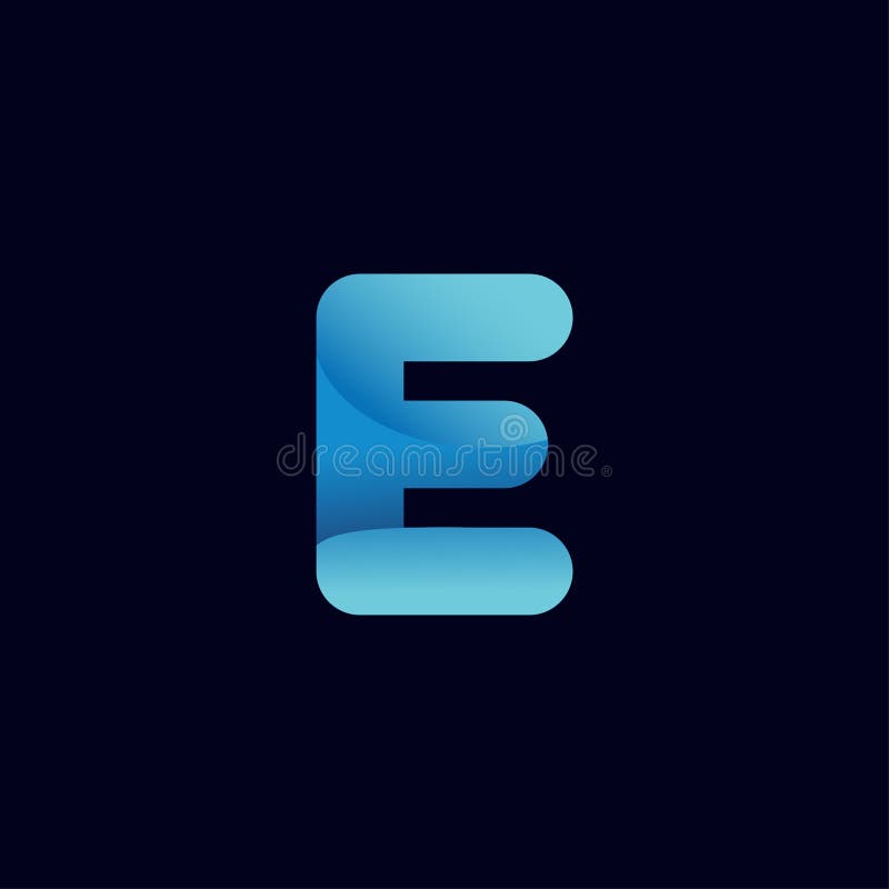 E Letter Unique Corporate Logo Editable Vector Stock Vector ...
