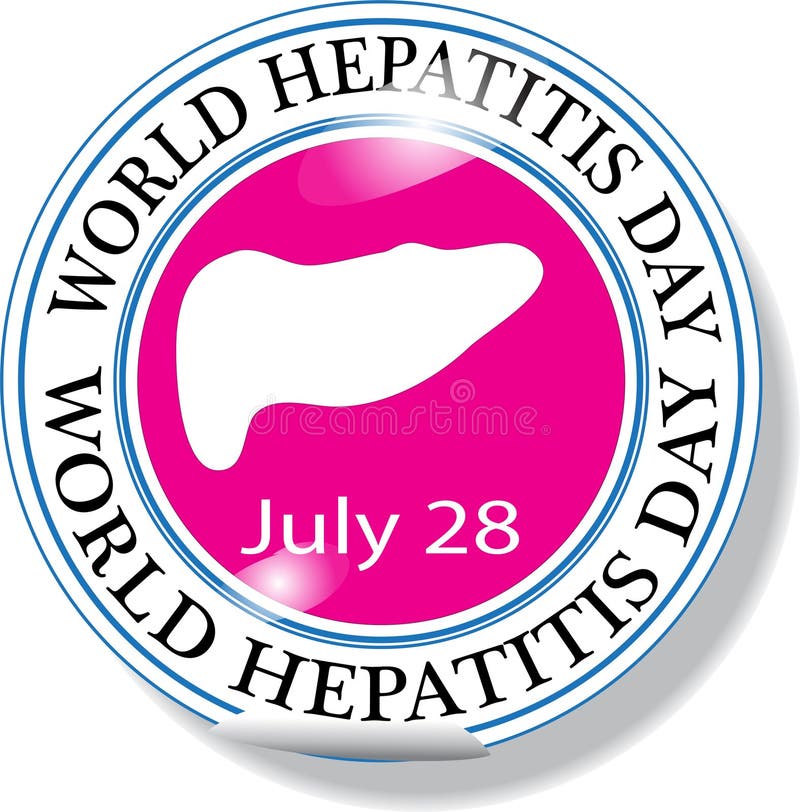 World Hepatitis Day Sign and Sticker Stock Vector - Illustration of ...