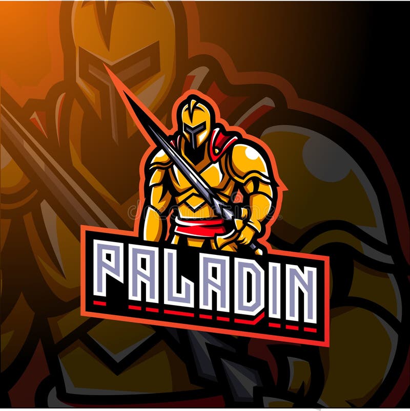 Paladin Esport Mascot Logo Design Stock Vector - Illustration of ...