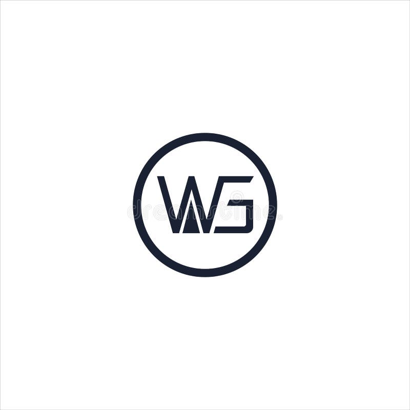 Initial Letter Wg Logo or Gw Logo Vector Design Template Stock Vector ...