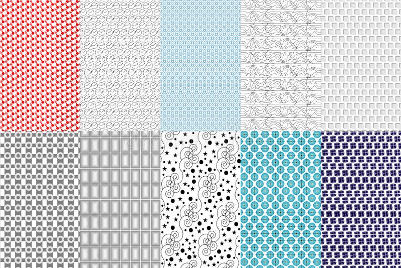 Patterns and Textures Templates Vector Stock Vector - Illustration of ...