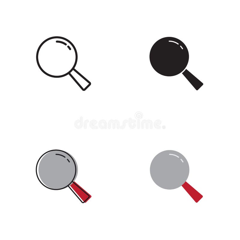 Simple Search Icon on White Background Stock Vector - Illustration of ...
