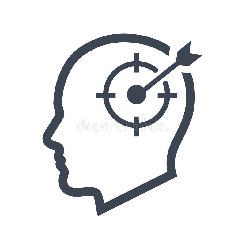 Thinking about Target Icon, Brain, Focus, Goal, Head, Mind, Target ...