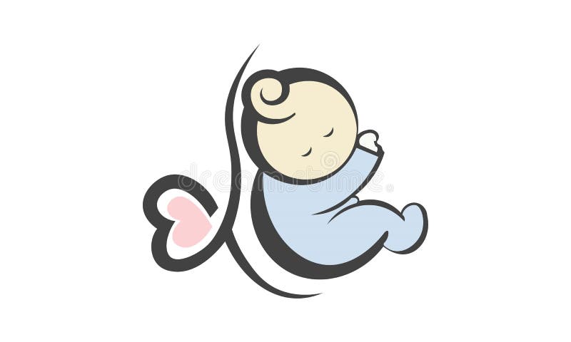 Cute Baby Sleep Vector art stock vector. Illustration of cartoon ...