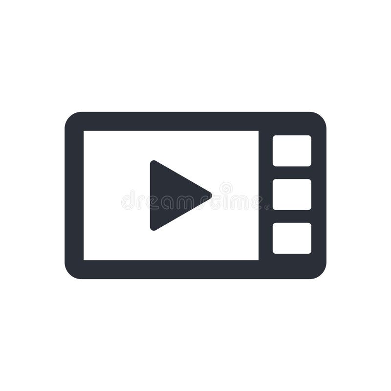 Play Video Icon Vector. Flat Design Best Vector Icon Stock Vector ...