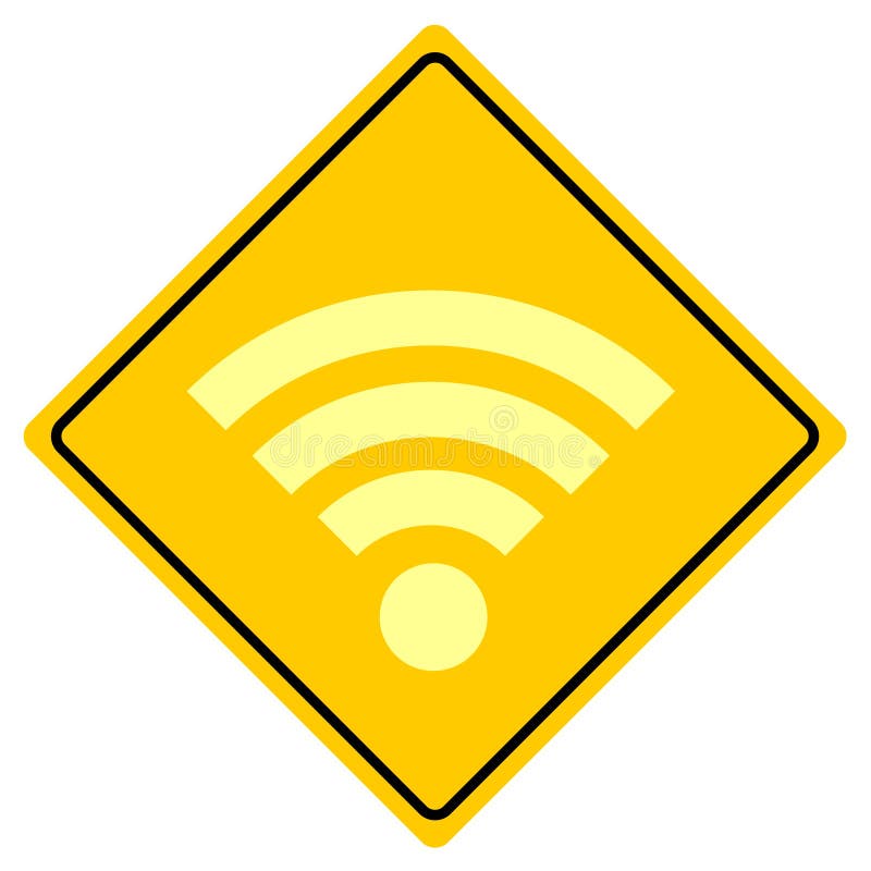 Wi-Fi, WiFi Free Zone Sign. Network Zone Sign. Wireless Icon. Stock ...