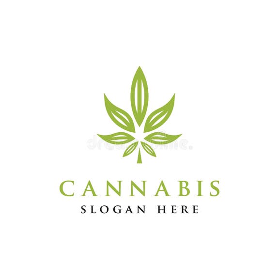 Marijuana Design Logo Health Icon, Vector Template Stock Illustration ...