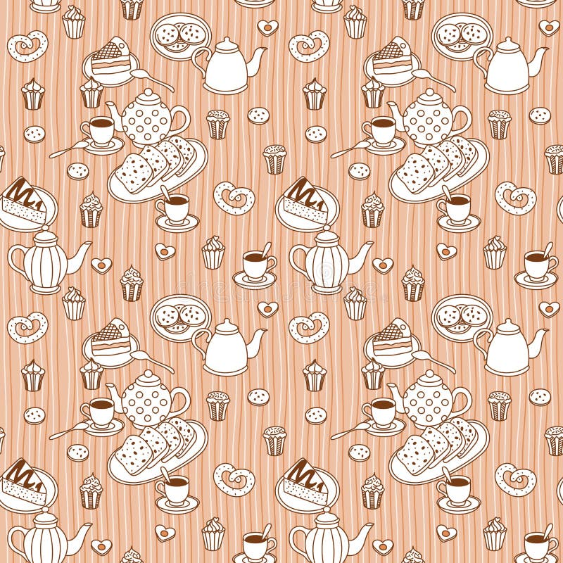 Dessert Bakery Alphabet Font. Uppercase and Lowercase Dessert Letters ...