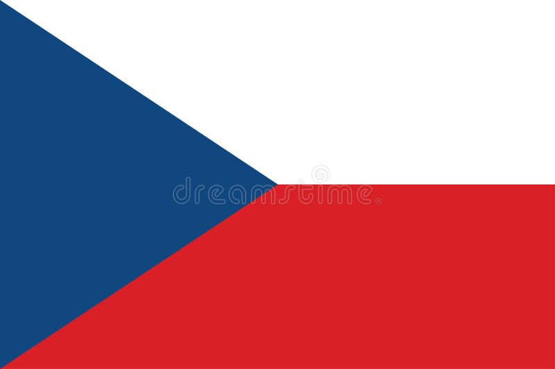 National Czech Republic Flag, Official Colors and Proportion Correctly ...
