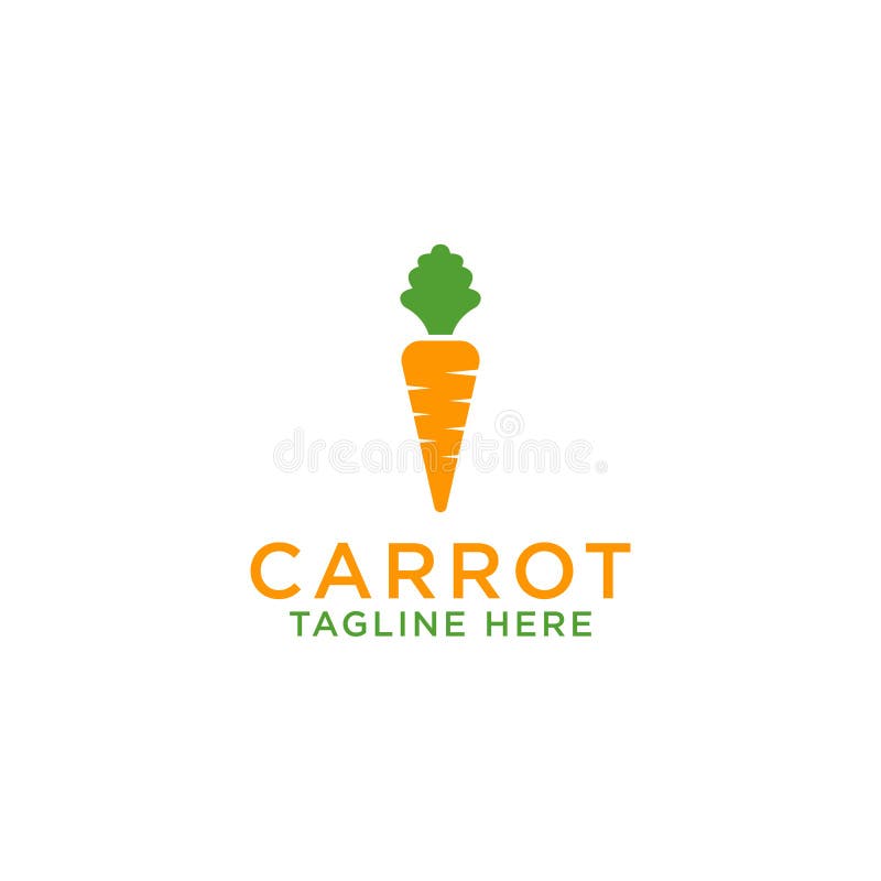 Carrot Logo Icon Design Template Vector Stock Vector - Illustration of ...