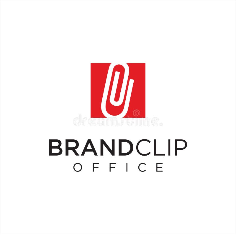 Square Clip Logo Logo Idea Icon Design Stock Vector. Monogram Paper ...