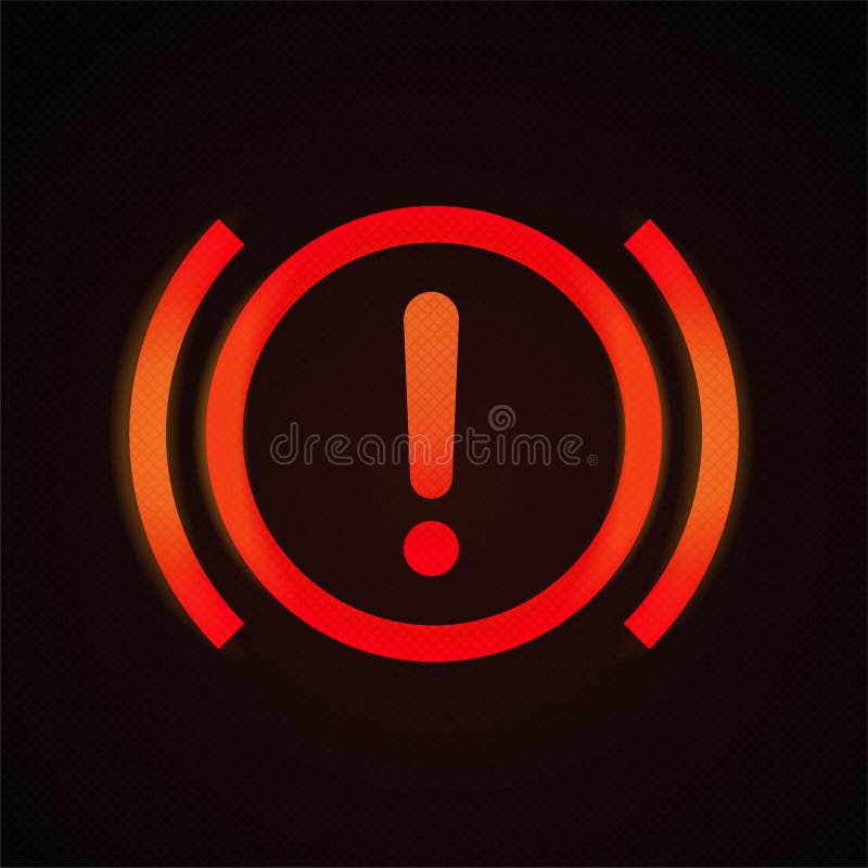 Break System Warning Light Symbol Sign, Vector Illustration, Isolate on ...