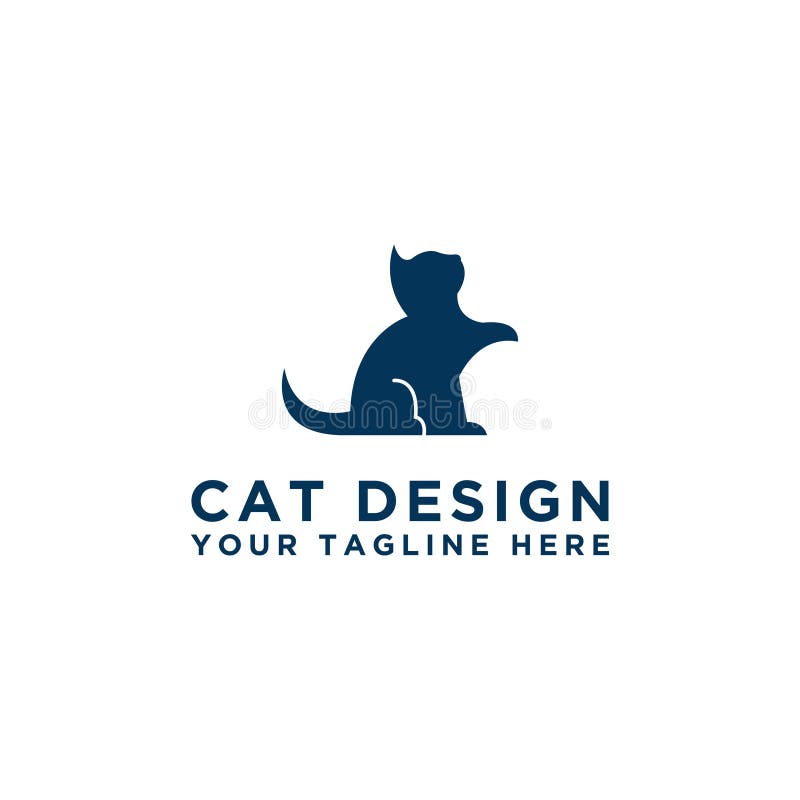 Logo Design Icon Cat Logo Template Vector. Stock Vector - Illustration ...