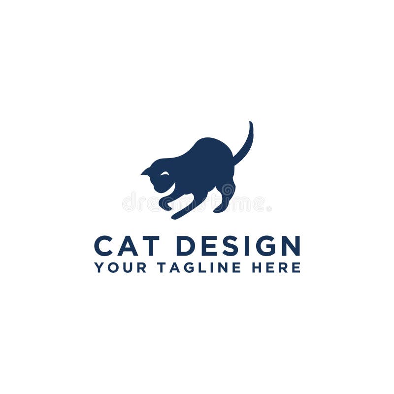 Logo Design Icon Cat Logo Template Vector. Stock Vector - Illustration ...