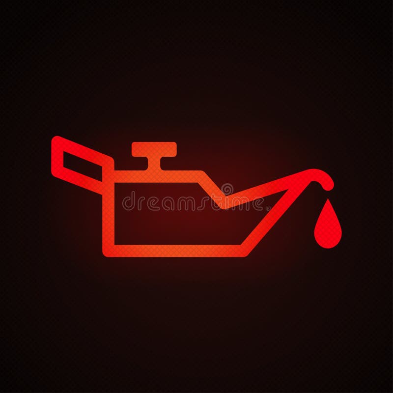 Engine oil warning light. stock vector. Illustration of indicator ...