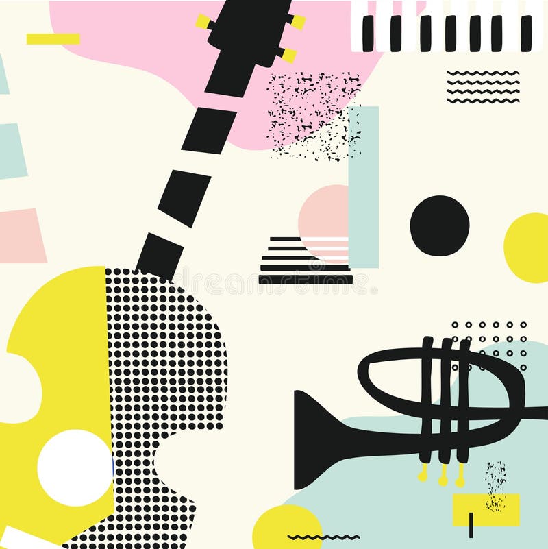 Geometric Piano Guitar Stock Illustrations – 487 Geometric Piano Guitar ...