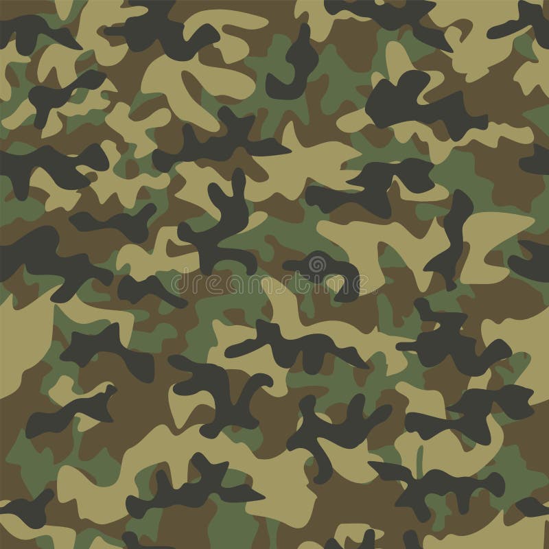 Vector Pattern of Army Dress. Stock Illustration - Illustration of ...