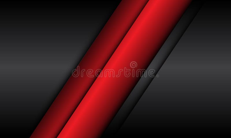 Abstract Red Line on Grey Metallic with Blank Space Design Modern ...