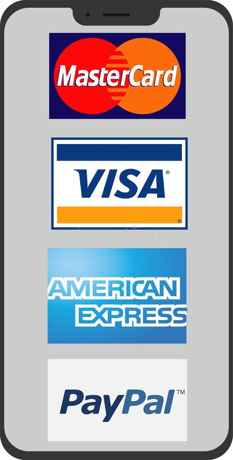 Visa Master Paypal Logo Stock Illustrations – 8 Visa Master Paypal Logo ...