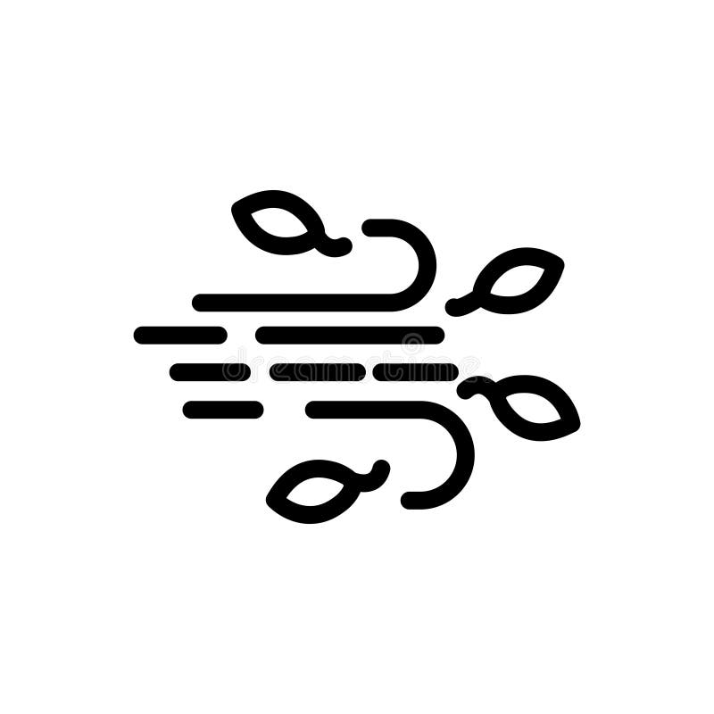 Wind Icon Outline Vector. Isolated on White Background Stock Vector ...