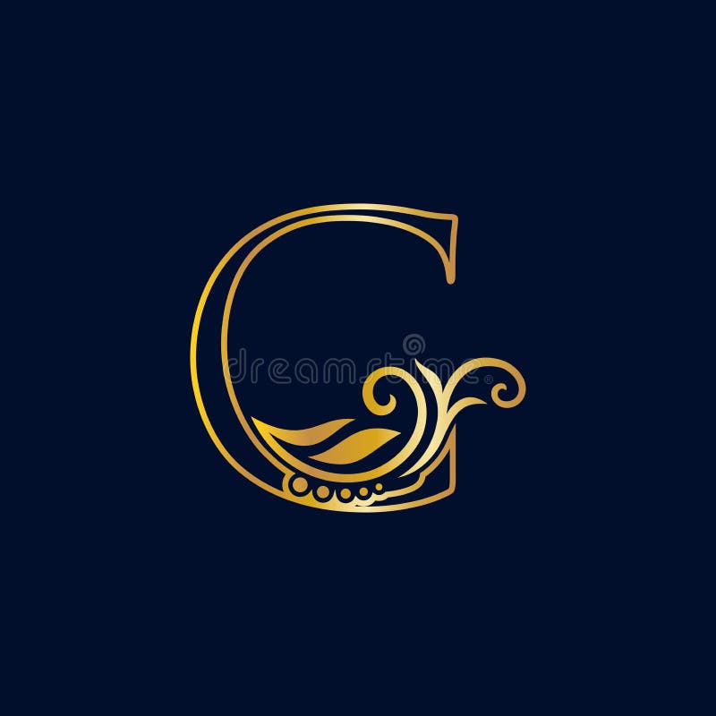 Elegant and Luxury Initial Line G Stock Vector - Illustration of design ...
