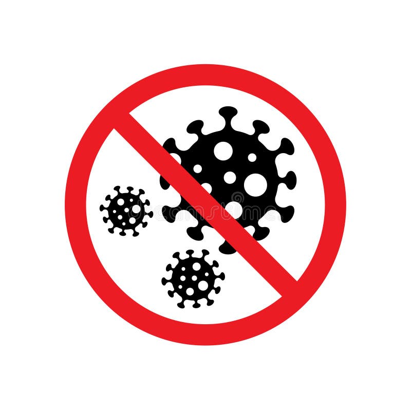 Caution Sign Coronavirus, Stop Spread of Virus, Bacteria, Germs, and ...