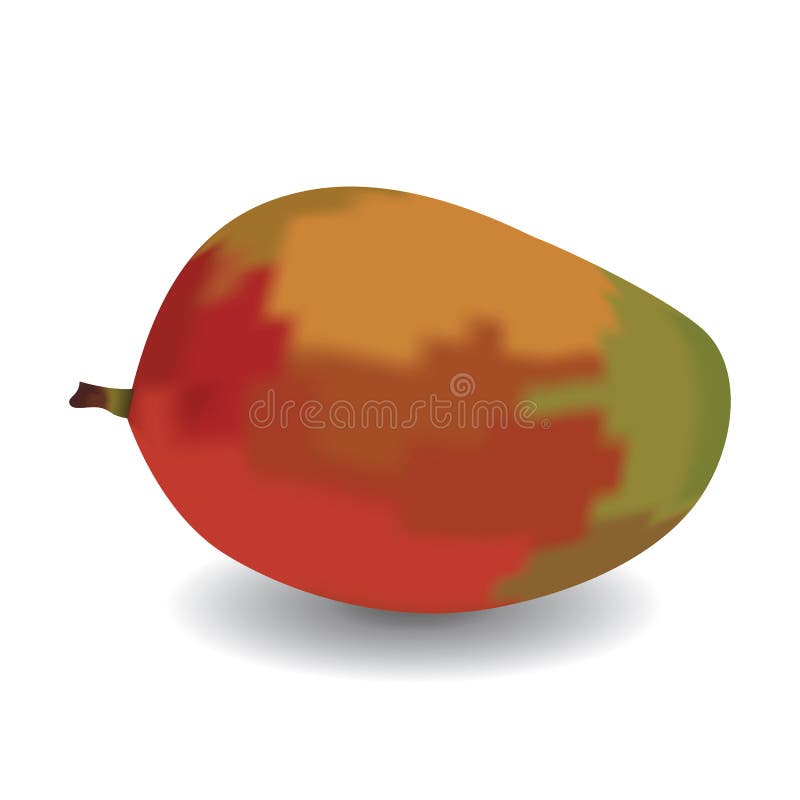 Bad Color Mango Vector Illustration. Stock Vector - Illustration of ...