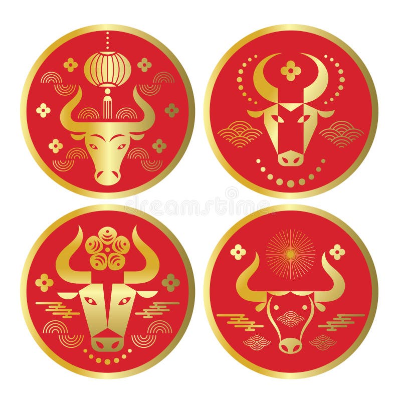 Bulls Logos, Emblems or Stickers Stock Vector - Illustration of buffalo ...
