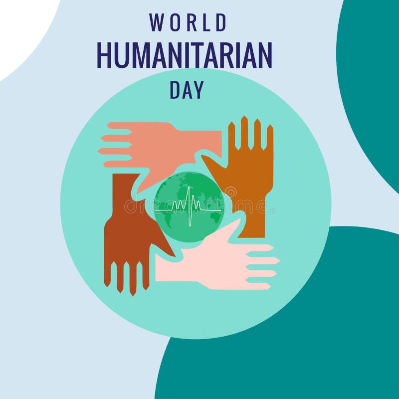 World Humanitarian Day Poster Design Stock Vector - Illustration of ...