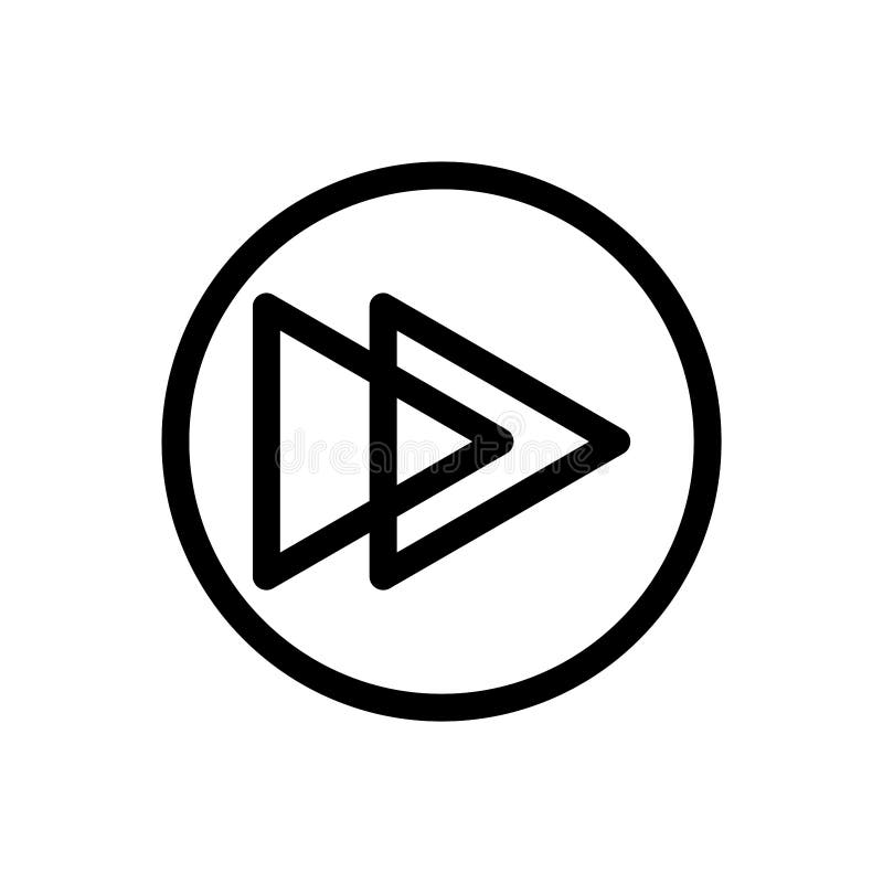 Next Music Icon Black Design Stock Vector - Illustration of sound ...