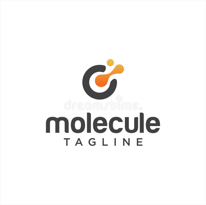 Molecule Tech Logo . DNA Molecule Atom Logo Abstract Digital Technology ...