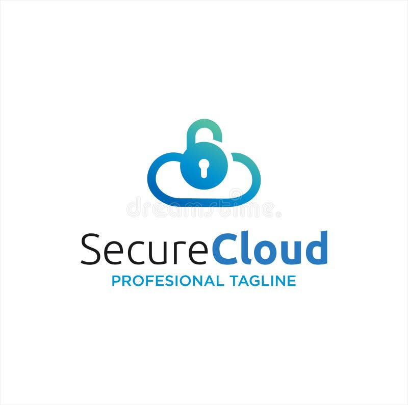 Cloud Lock Logo Icon Design Template. Cloud Security Logo Icon Design ...