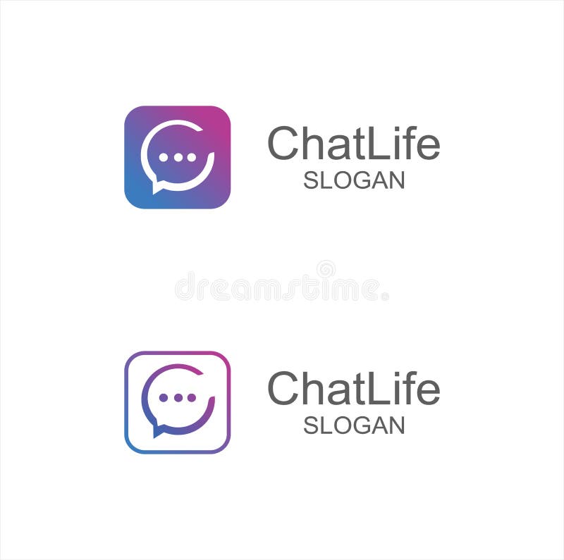 Mobile Chat Logo for Communication Icon Design Template. Speech Bubble ...