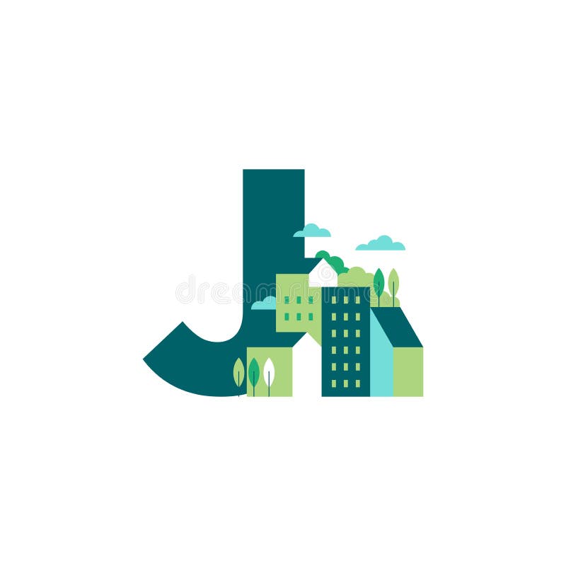 Modern Initial J Building Logo Stock Vector - Illustration of ...