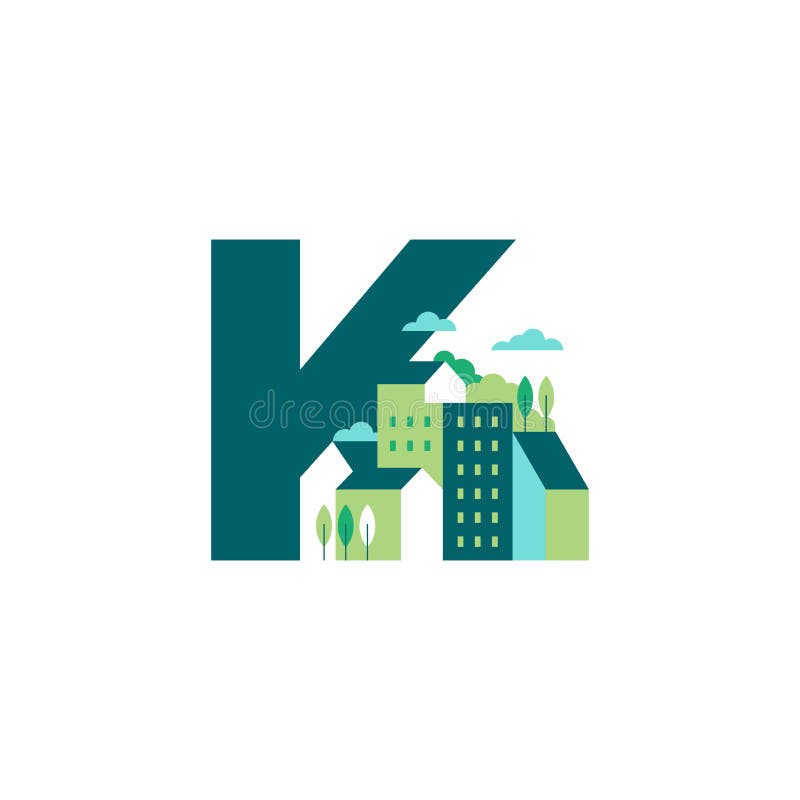 Modern Initial K Building Logo Stock Vector - Illustration of future ...